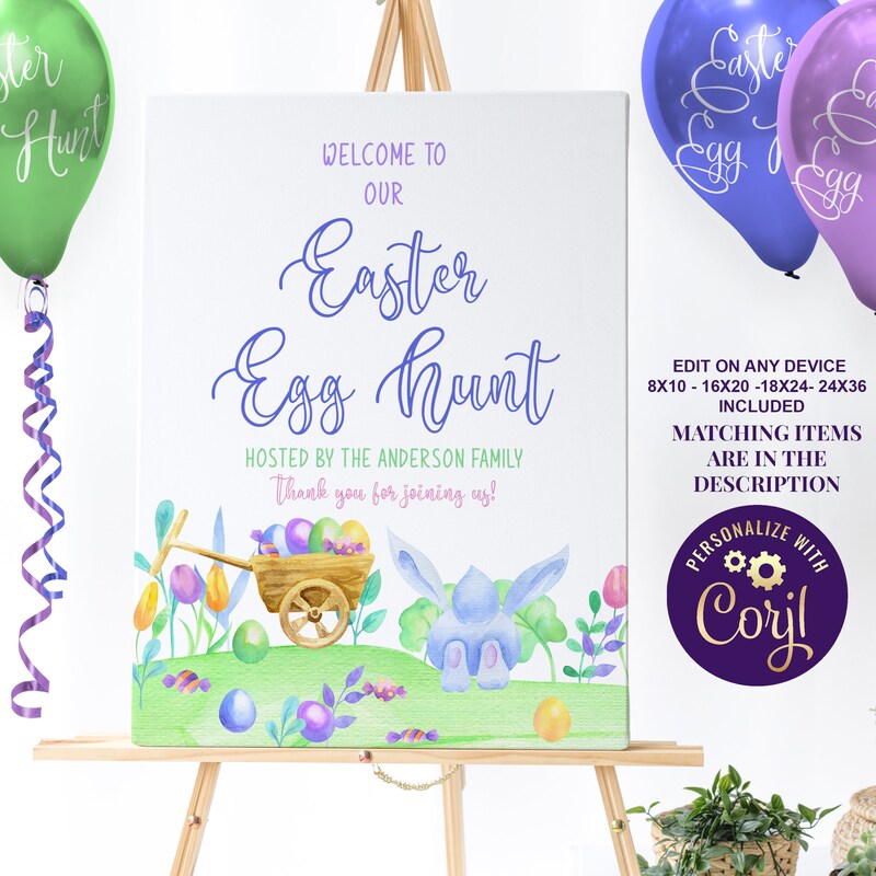 Easter Egg Hunt Sign - Etsy