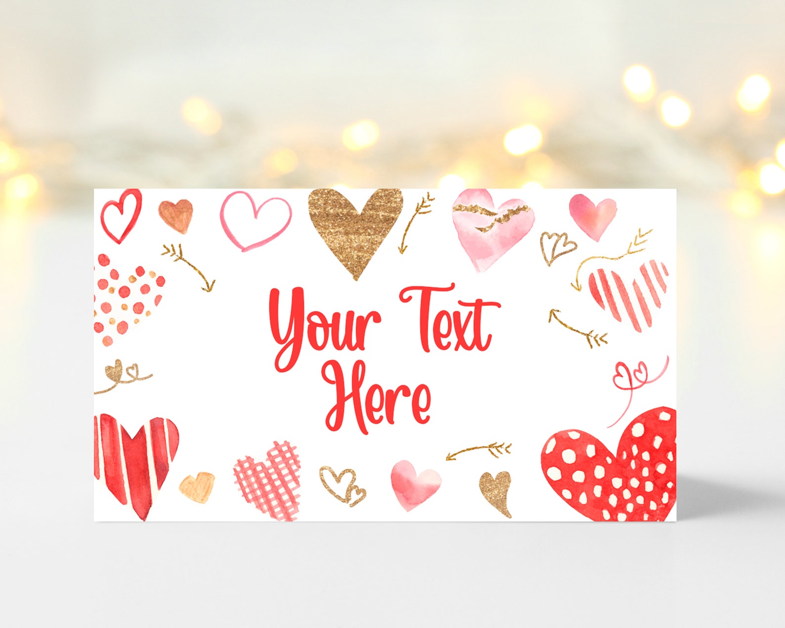 Editable Valentines Day Baby Shower Place Cards A Little Sweetheart ...