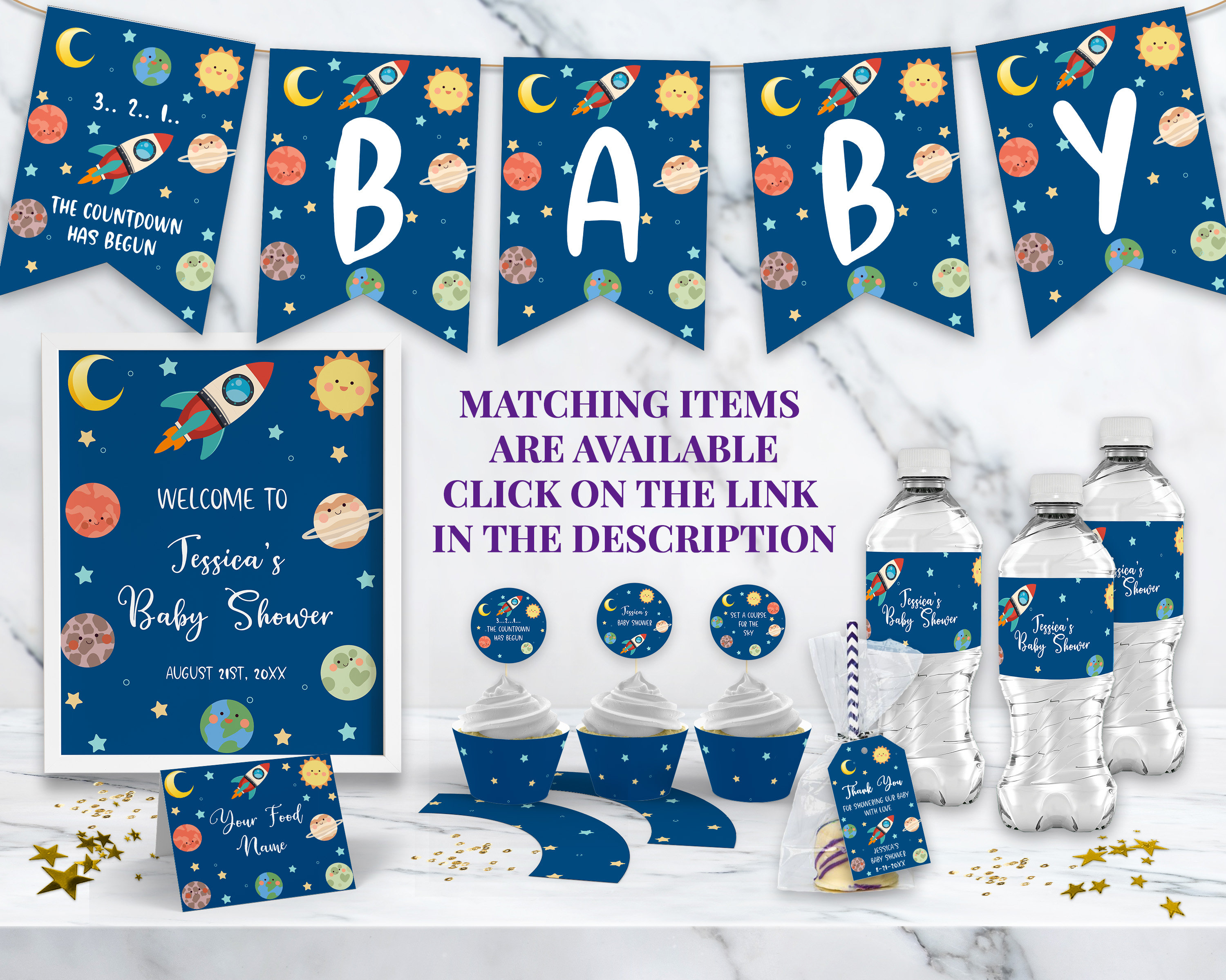 Baby Outer Space Game Bundle, Space Baby Shower Games, Outer Space Baby ...