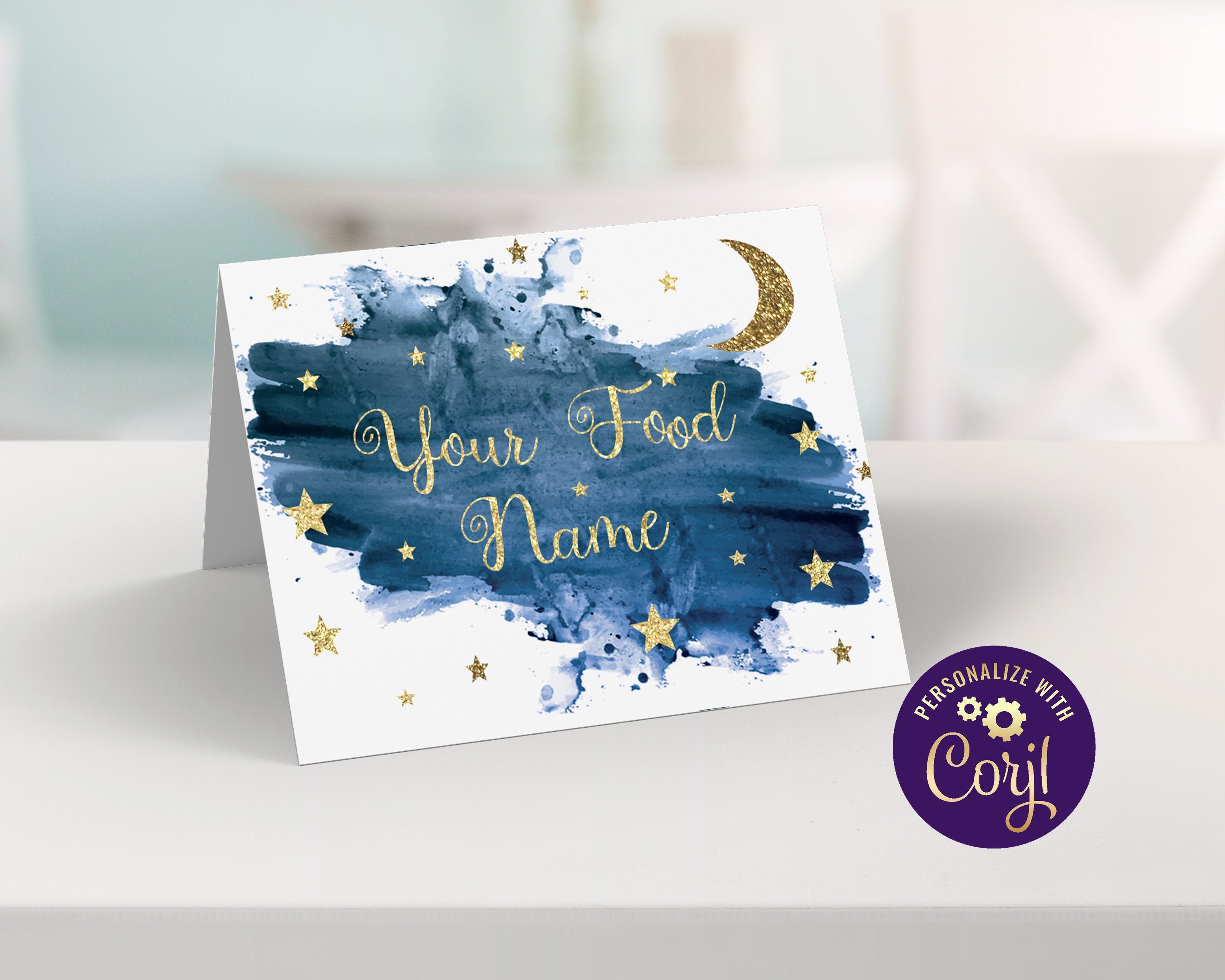 Twinkle Little Star Food Tent Cards Twinkle Twinkle Little - Etsy