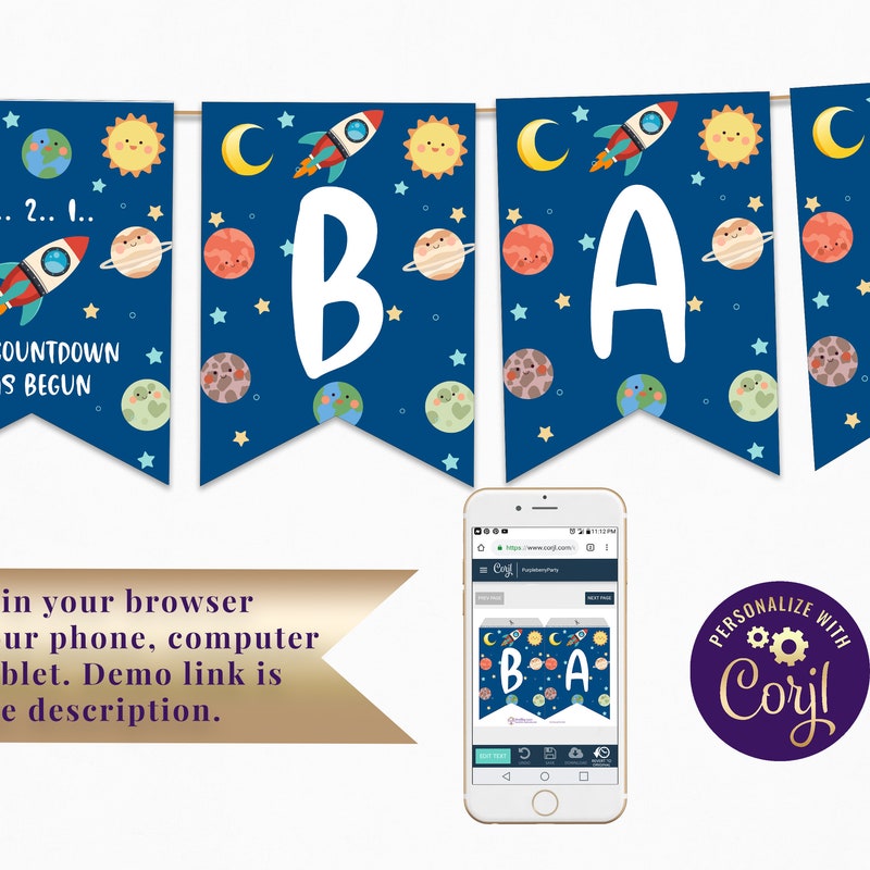 Planet Banner - Etsy