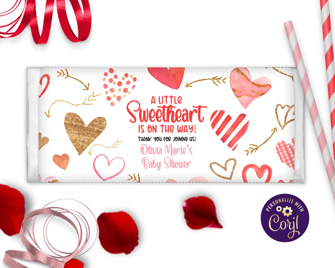 Editable Valentines Day Candy Bar Wrappers Chocolate Bar Party Decor ...