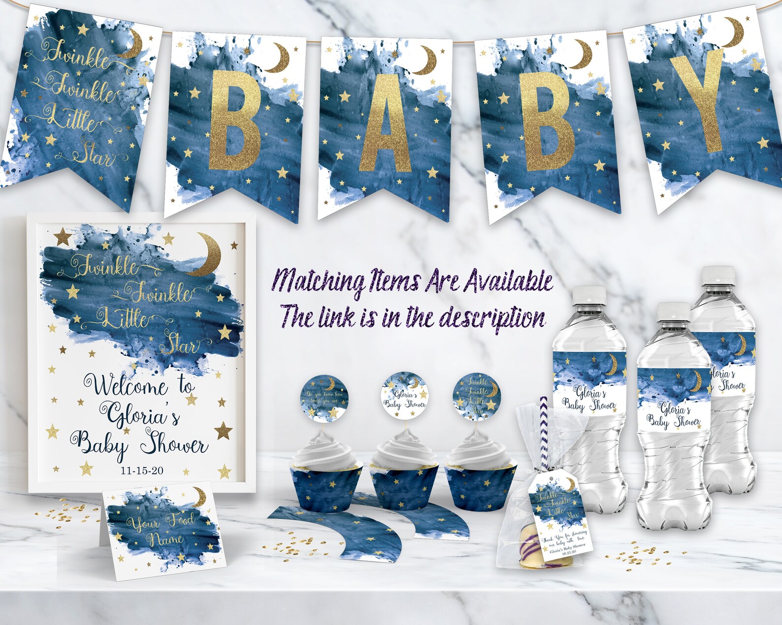 Twinkle Little Star Food Tent Cards Twinkle Twinkle Little - Etsy