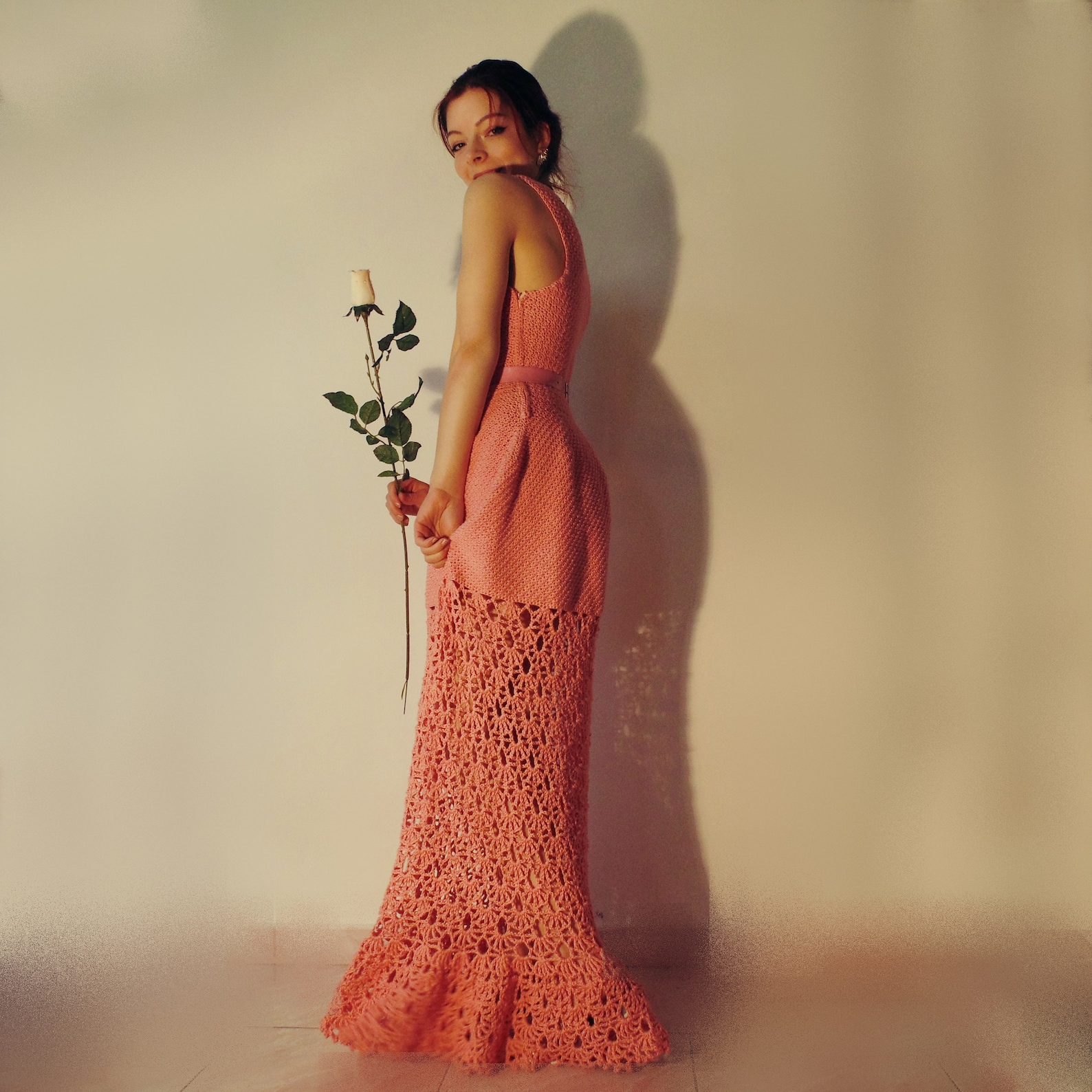 The Rose Dress / Ball Gown Dress / Crochet Prom Dress / Princess Dress ...