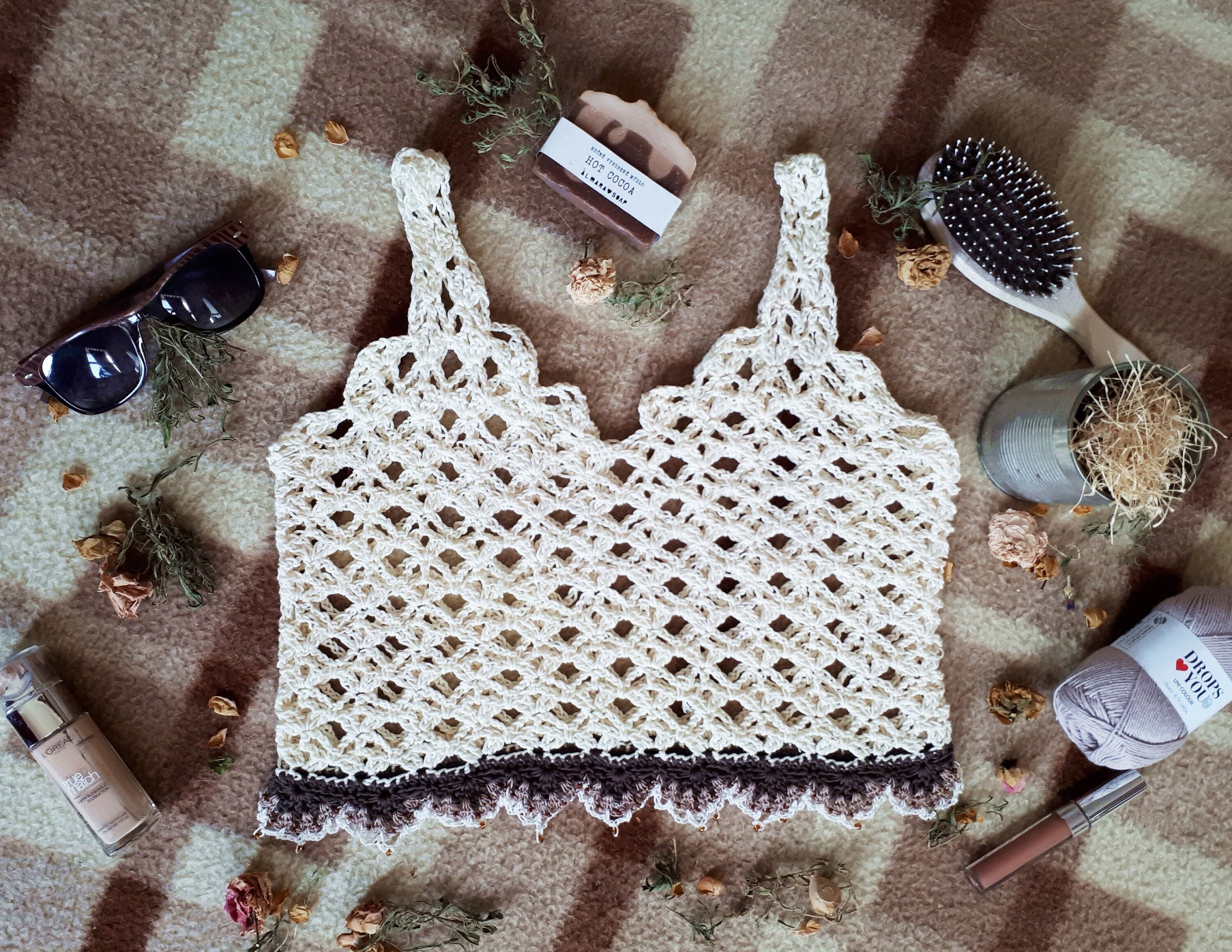 Verona Tee / Crochet Tee Pattern / Mesh Romantic Crochet Top / Lacy Tee ...