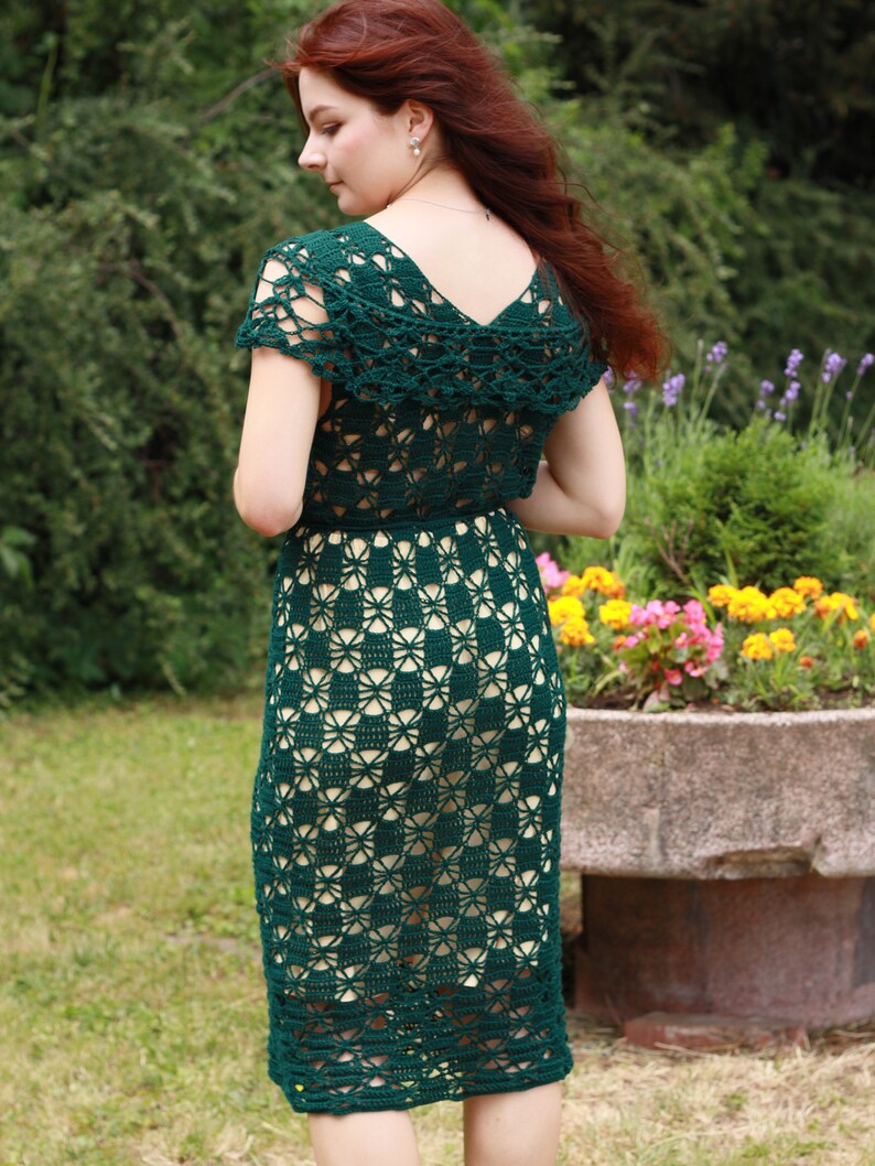 Scarlett Dress CROCHET PATTERN / Graduation Day Crochet Dress / Formal ...