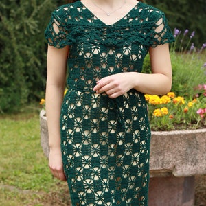 Scarlett Dress CROCHET PATTERN / Graduation Day Crochet Dress / Formal ...
