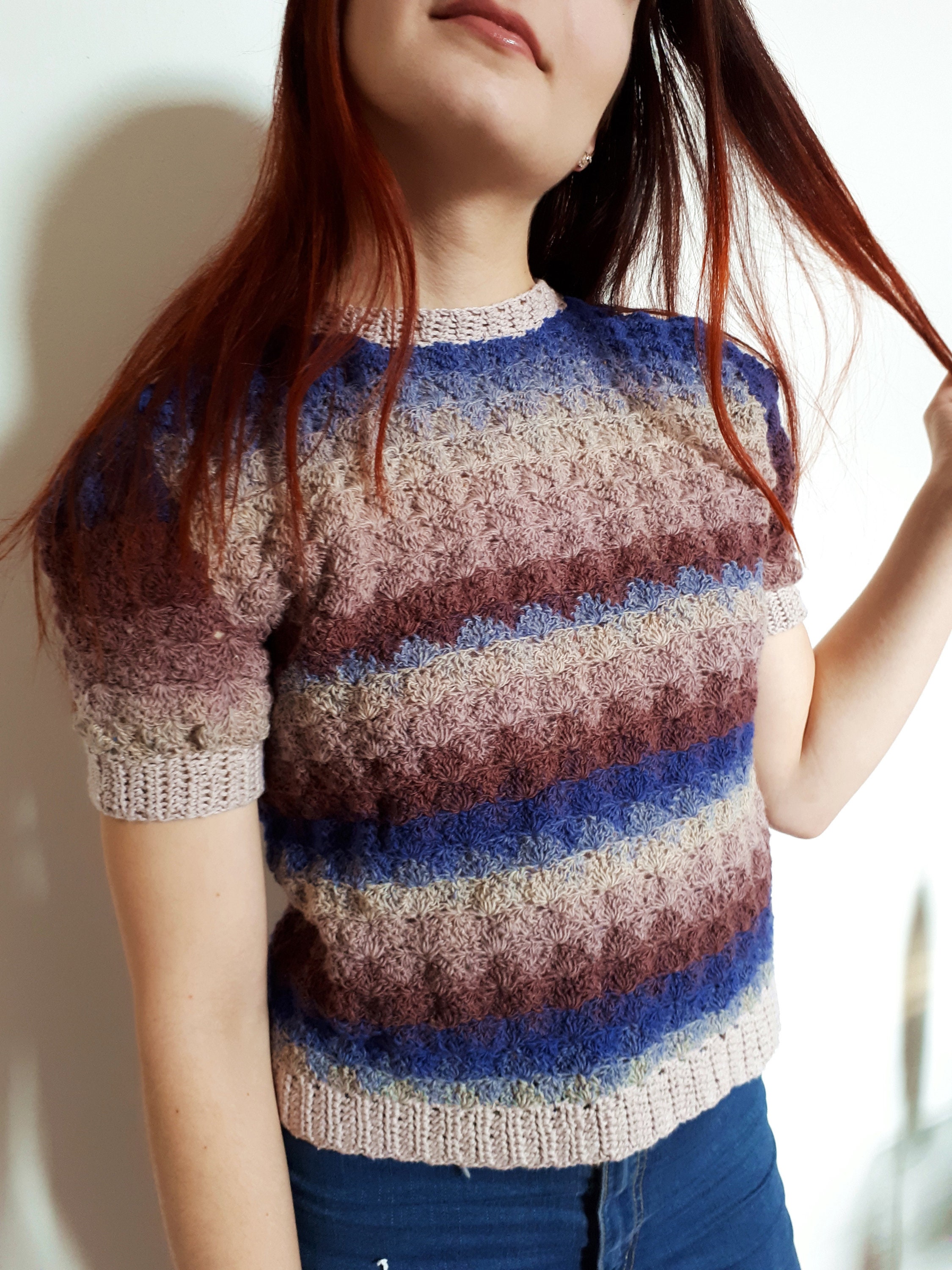 Jupiter Winter Top/sweater / Crochet Pattern / Pullover - Etsy