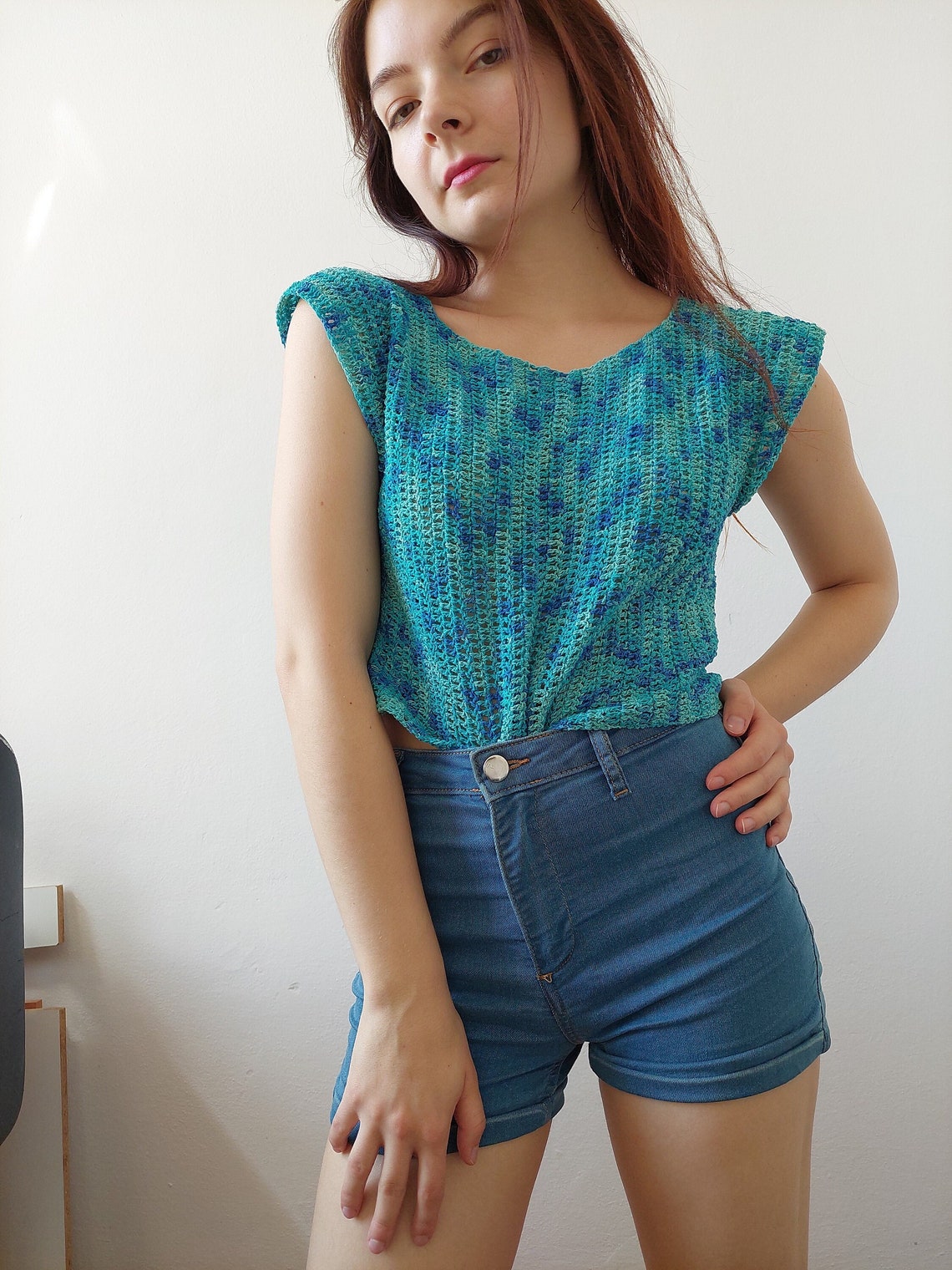 Easy Breezy Crochet Pattern / Crop Top Tee Diy Tutorial / Any Size Can ...