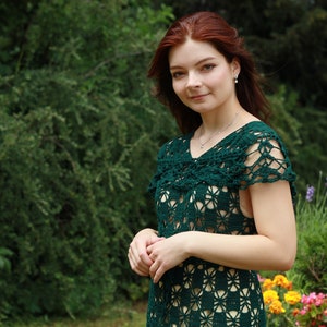 Scarlett Dress CROCHET PATTERN / Graduation Day Crochet Dress / Formal ...