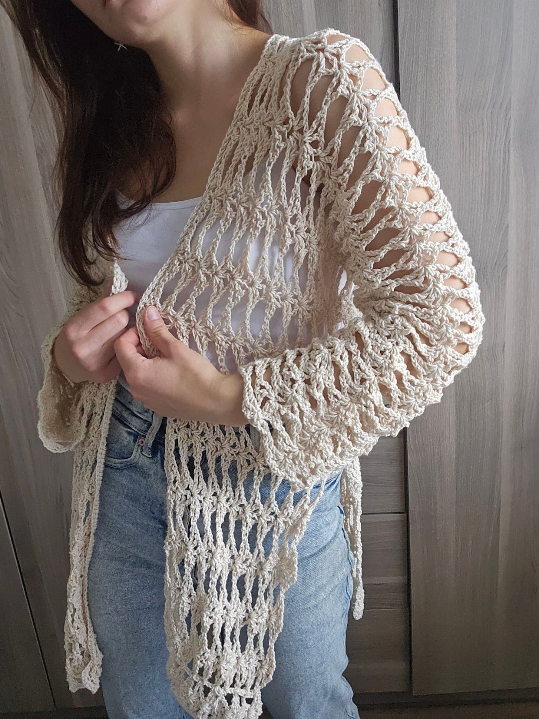 Calma Cardigan CROCHET PATTERN / Summer Beach Cardigan / Summer Kimono ...