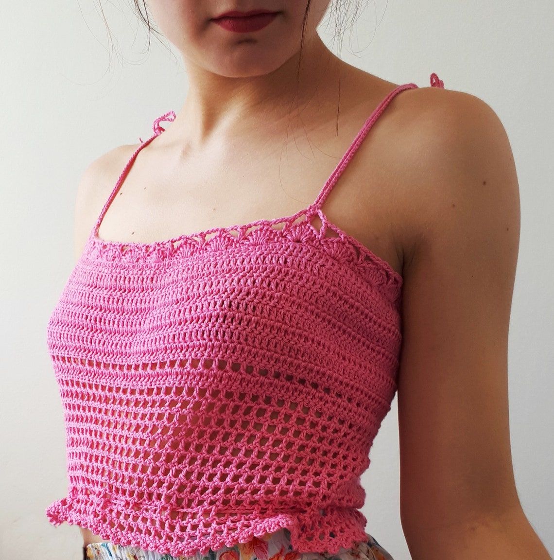 Sneaky Top / Crochet Top Pattern With Eyelest / Crocheted Top - Etsy
