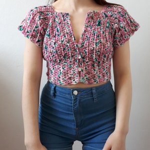 Vintage Vera Top CROCHET PATTERN/ Crochet Tutorial for a Top With ...