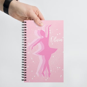 PERSONALISED BALLET NOTEBOOK, Personalised A5 Notebook Notepad for ...