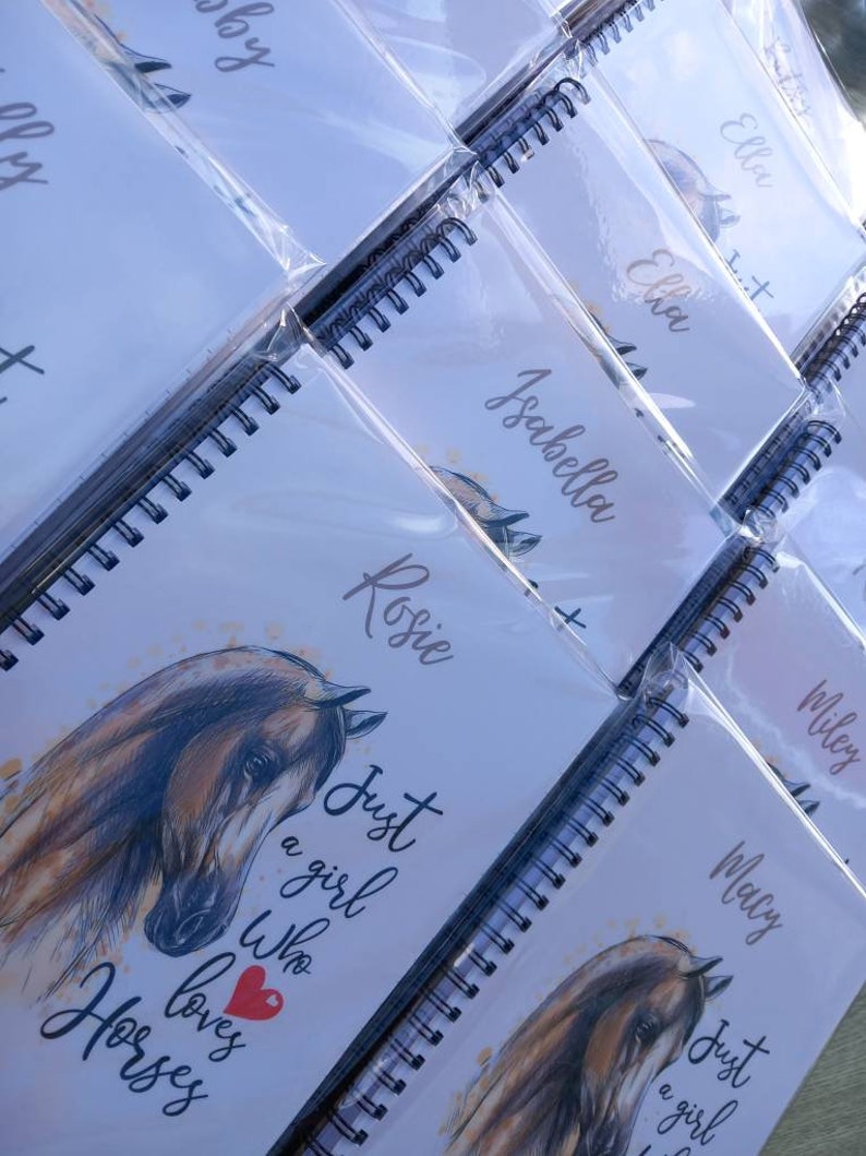 Personalised Name Horse Notebook Horse Riding Notepad Just a - Etsy UK