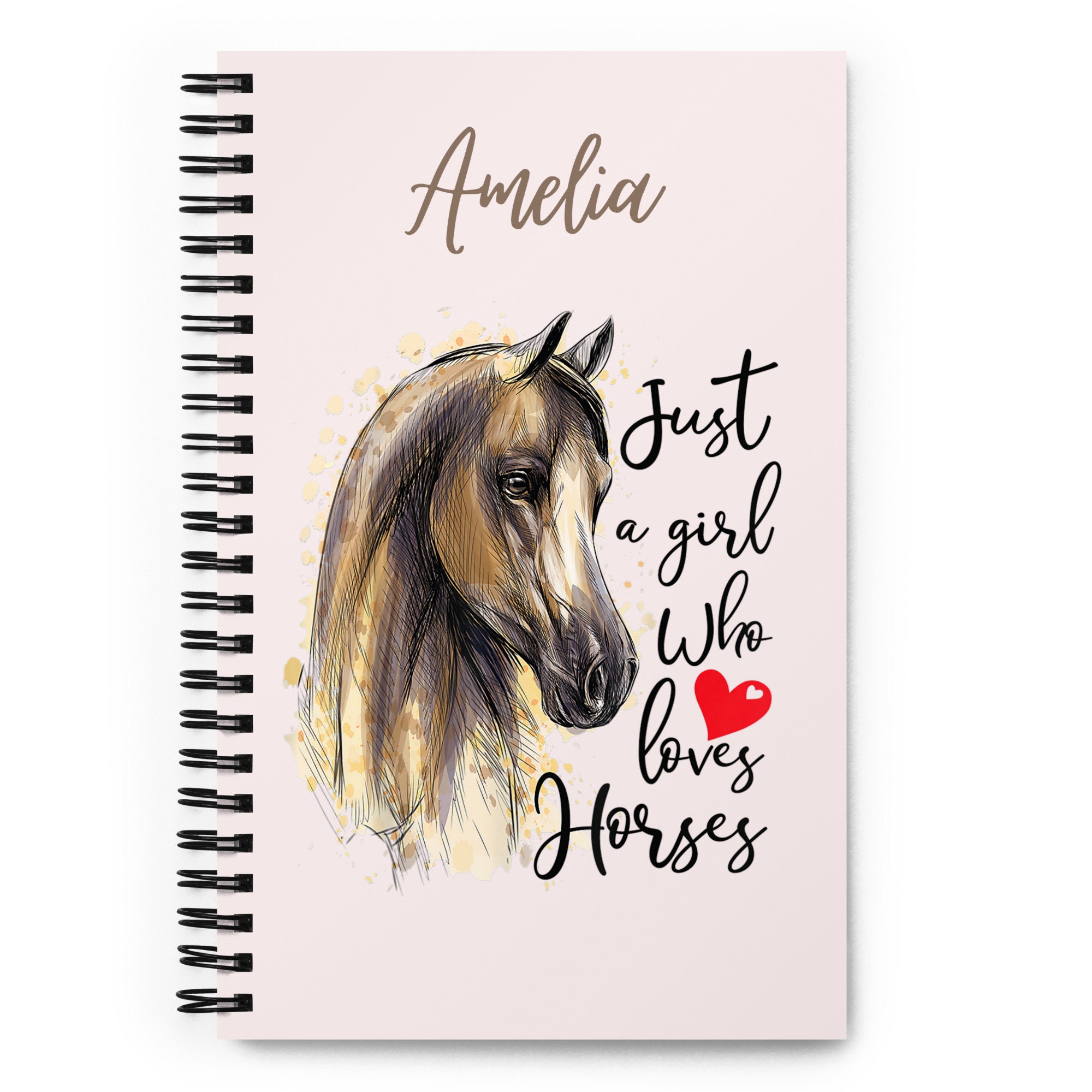 Personalised Name Horse Notebook Horse Riding Notepad Just a - Etsy UK
