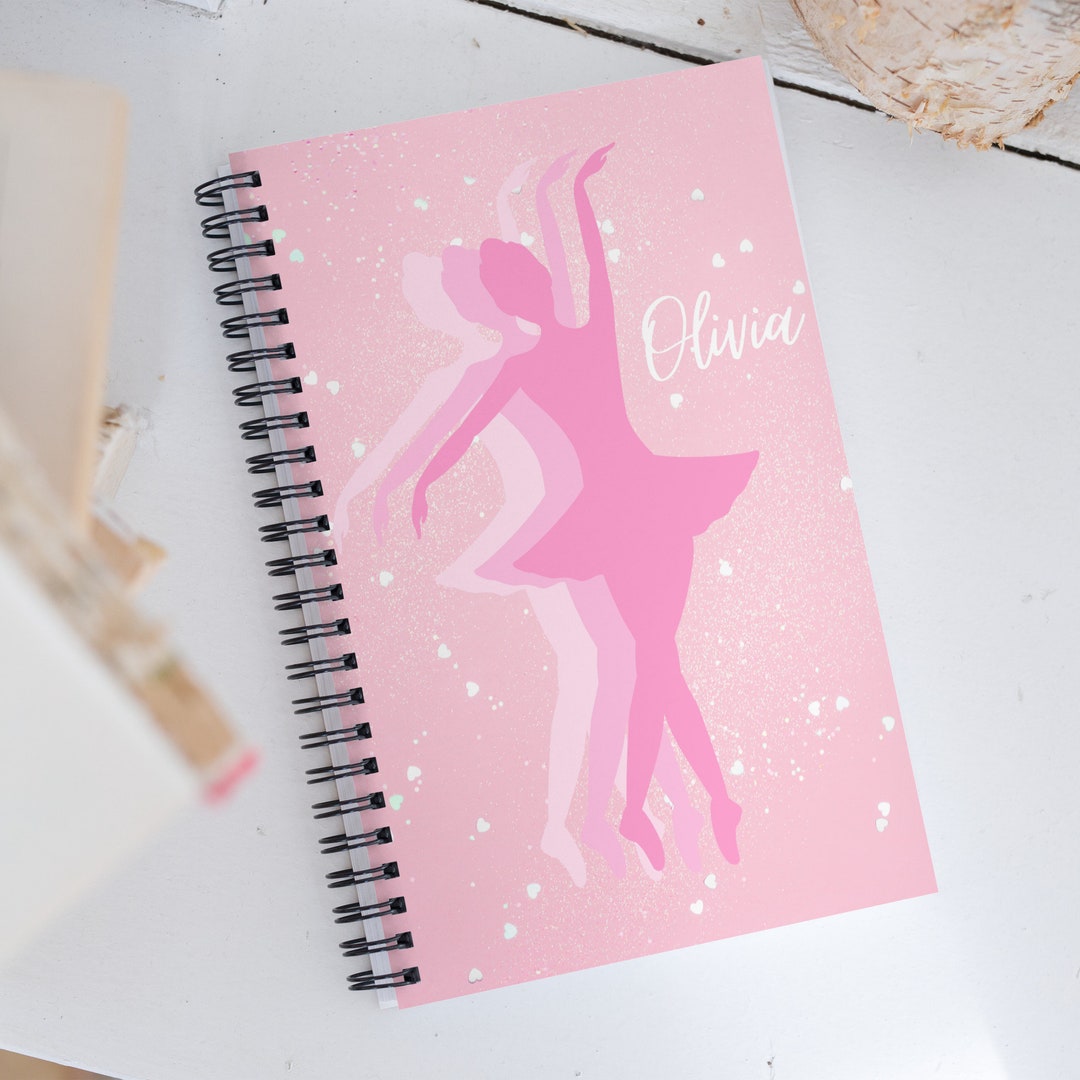 PERSONALISED BALLET NOTEBOOK, Personalised A5 Notebook Notepad for ...