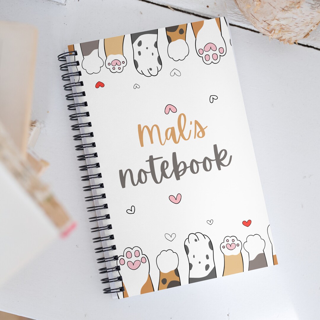PERSONALISED NOTEBOOK, A5 Notepad, Personalised Notebook With Name and ...