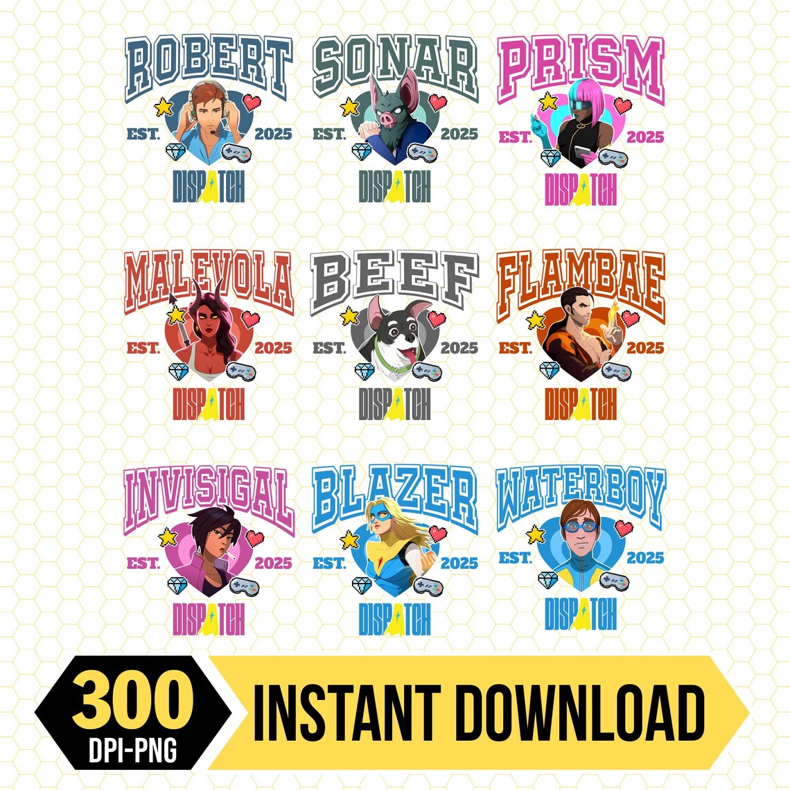 Dispatch Game 2025 Characters Png Dispatch Game Png Superhero Game ...