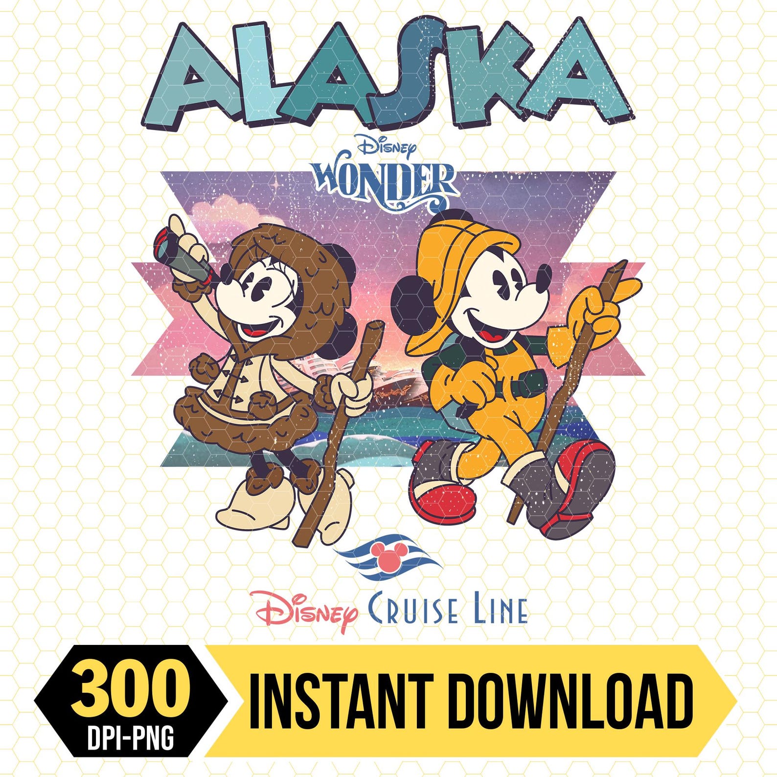 Disneyland Wonder Alaska Cruise Line Png, Mickey Minnie Cruise Png ...