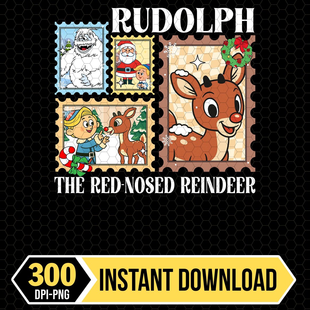 Rudolph the Red Nosed Reindeer Christmas Png Rudolph Reindeer Png ...