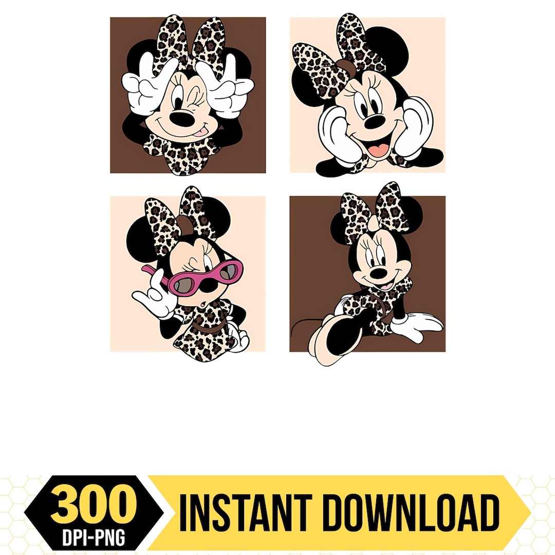 Safari Minnie Mouse PNG, Leopard Minnie Mouse Png, Animal Kingdom Png ...