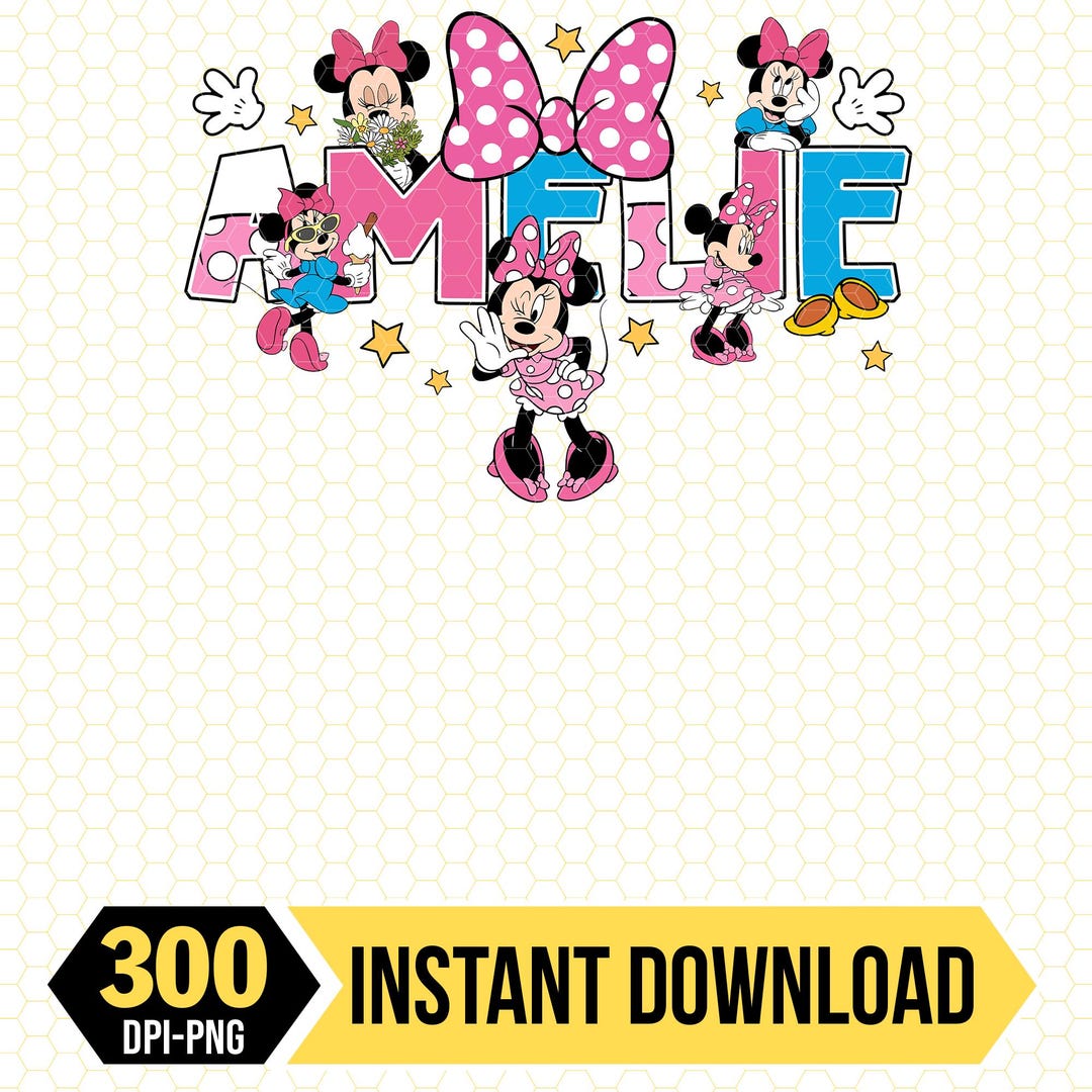 Custom Name Disneyland Minnie Mouse PNG Download, Minnie Family ...
