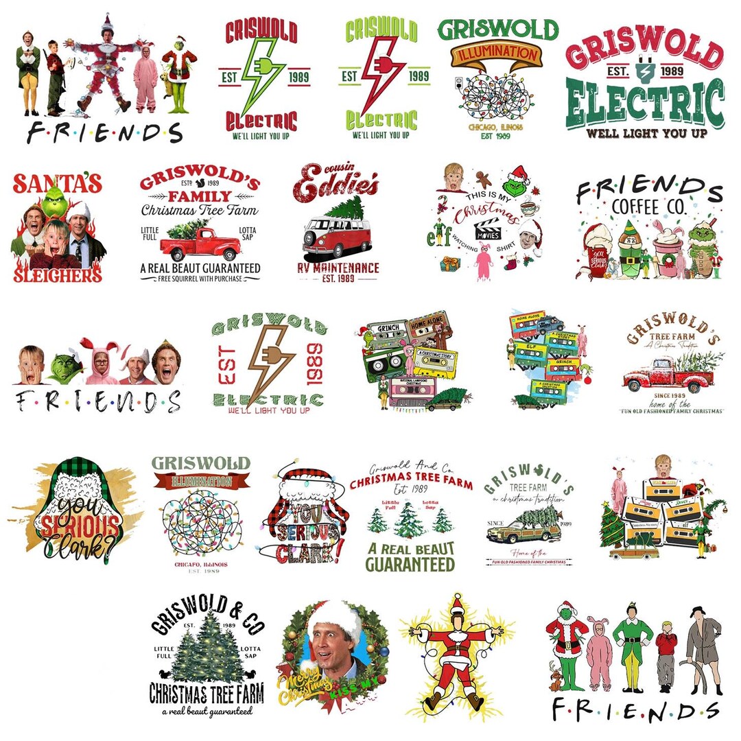 Griswold Family Christmas Vacation Bundle Png Clark Griswold Christmas ...