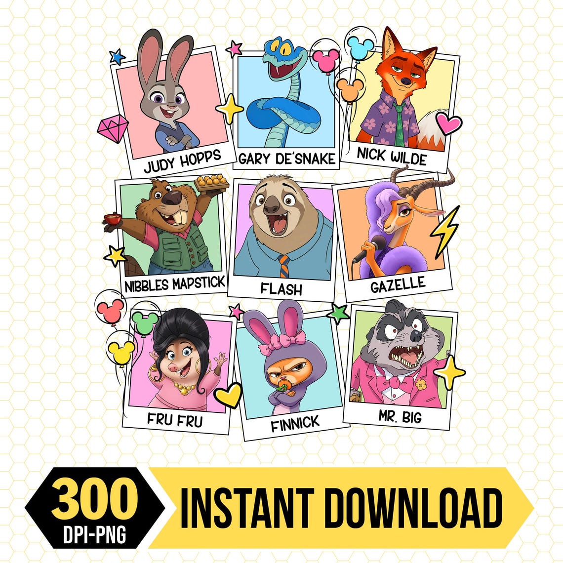 Disneyland Zootopia Characters Png, Disneyland Family Trip Png, Nick ...