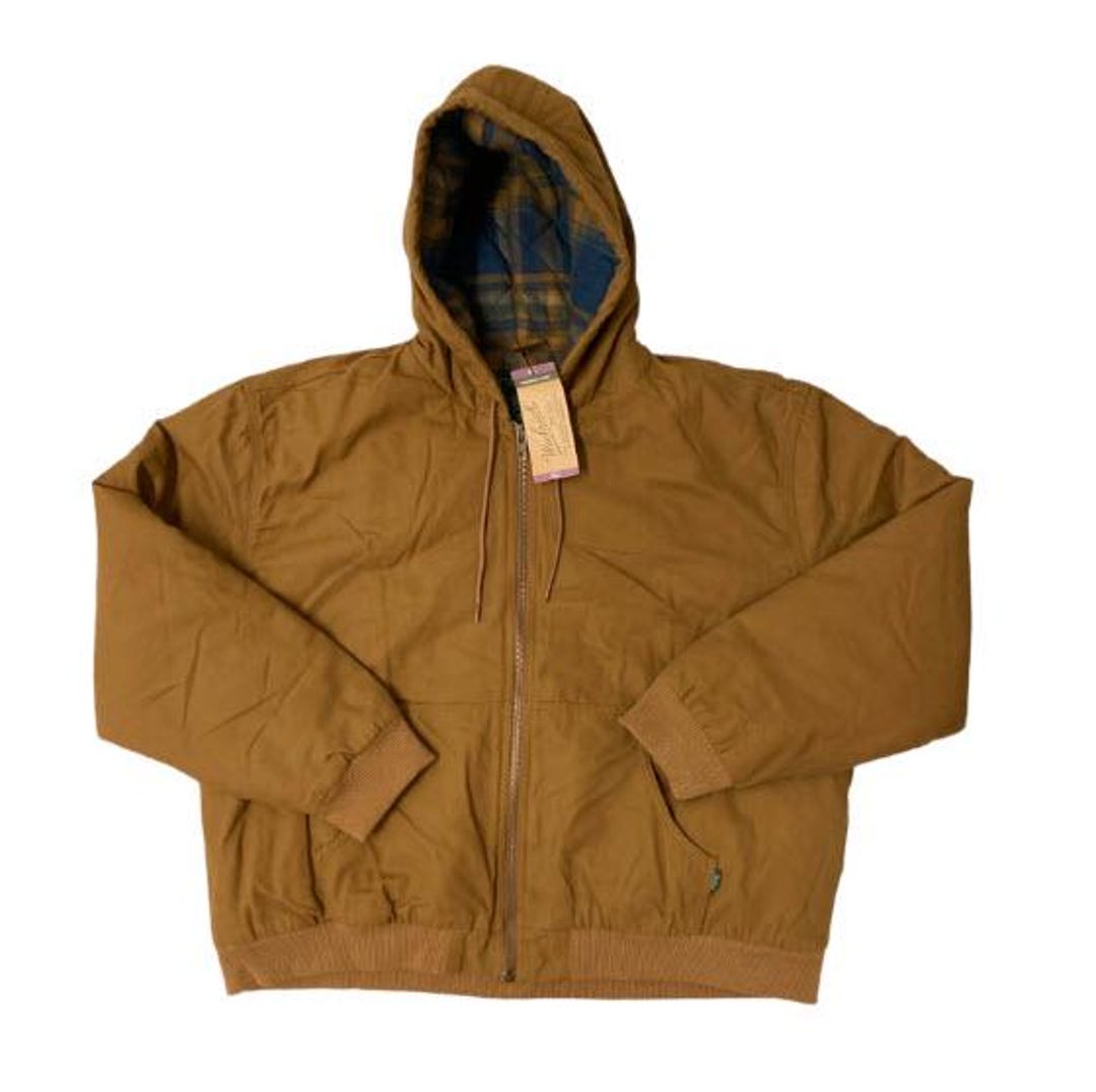 NEW With TAG Woolrich Men's Cotton Canvas Flannel Lined Hooded Jacket ...