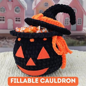 Witch Cauldron Crochet Pattern – Easy No-sew Amigurumi Halloween ...