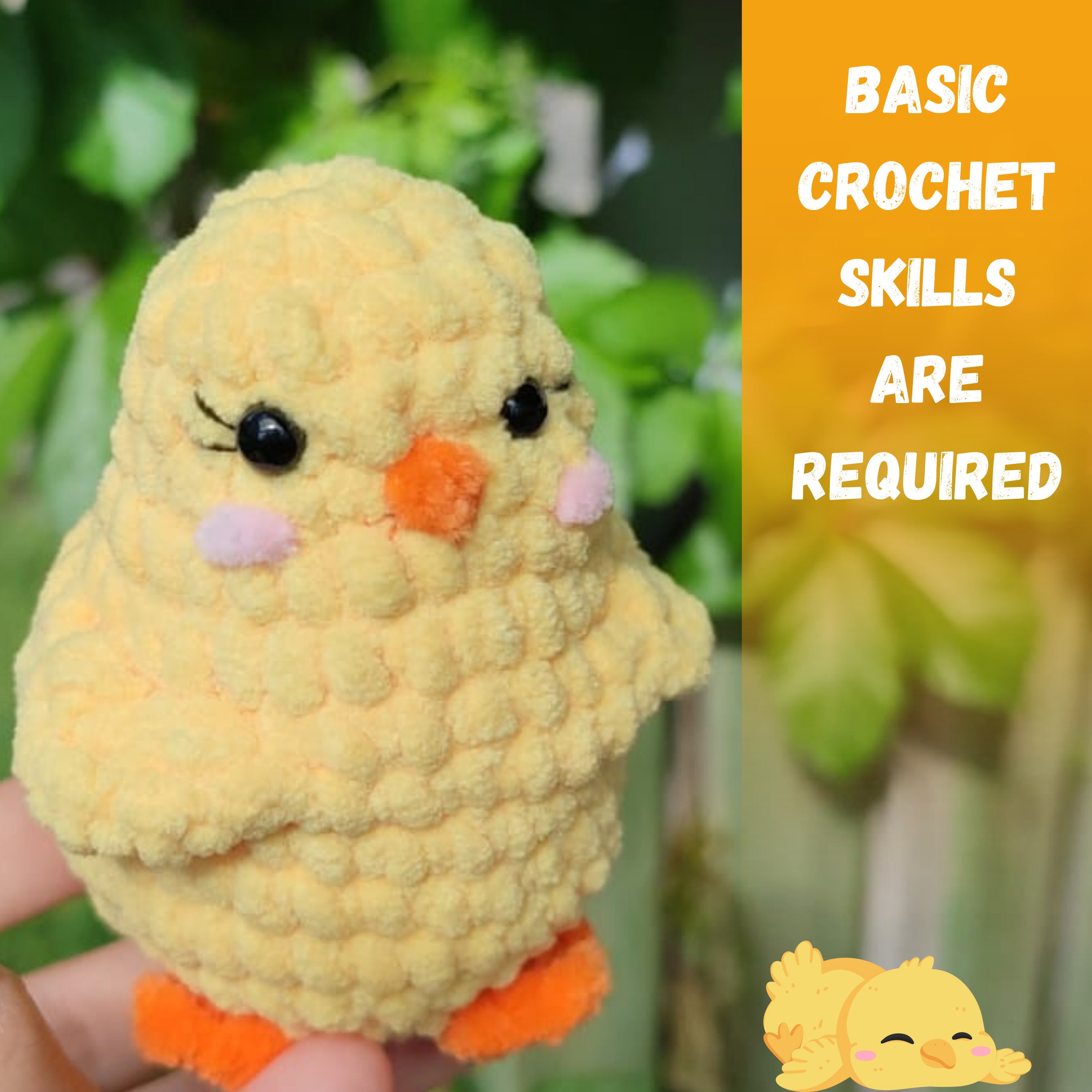 Mini Chicken Crochet Pattern PDF Low-sew Amigurumi Toy Pattern DIY ...