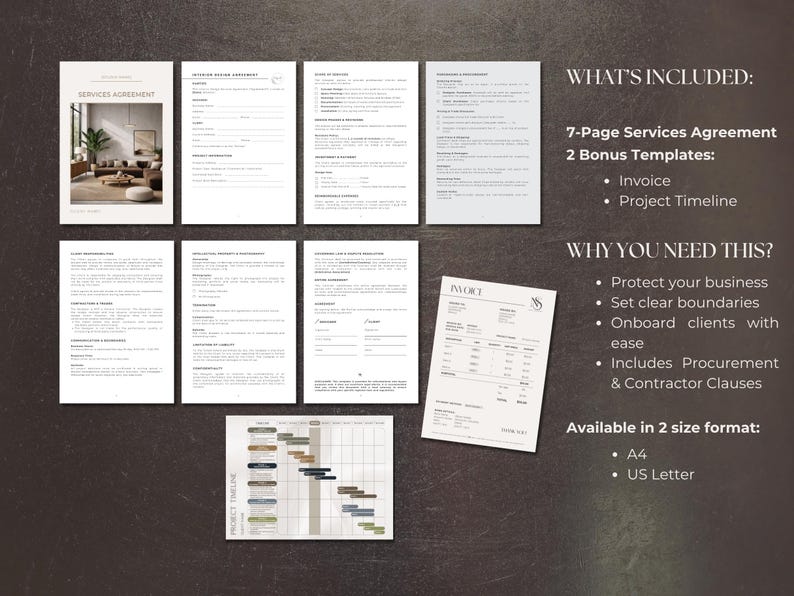 Contract Bundle for Interior Designers | Freelance Designer Services ...