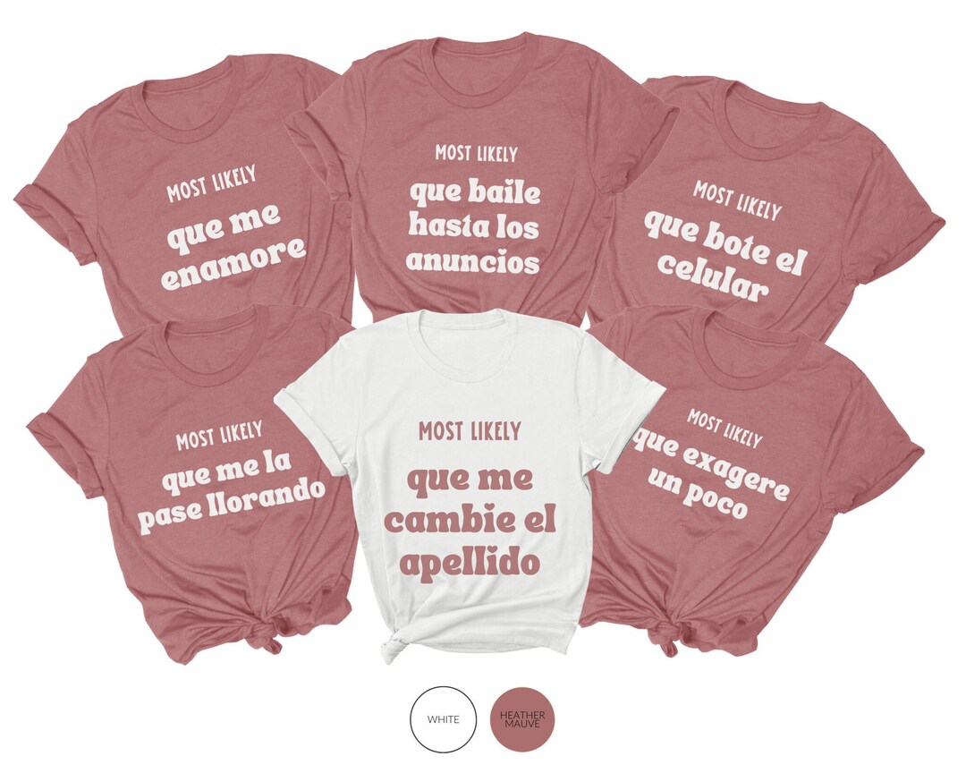 Spanish Latina Bride Bachelorette Party Group Custom Matching - Etsy