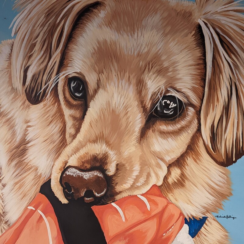 Acrylic Dog Painting - Etsy