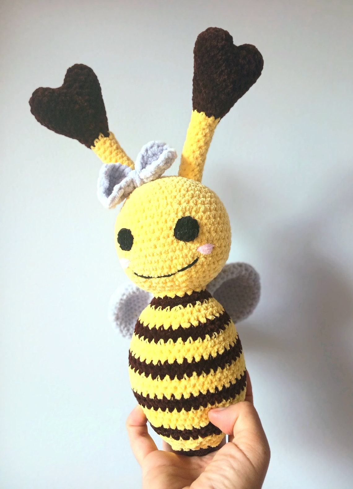 Majka the Bee, #bee,#buzzy, #amigurumi Happy Bee Toy, #bee Crochet Toy ...