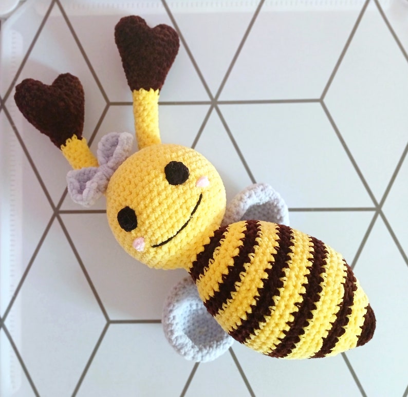 Majka the Bee, #bee,#buzzy, #amigurumi Happy Bee Toy, #bee Crochet Toy ...