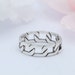 6mm Chain Link Wedding Band Ring Solid 925 Sterling Silver Men Women ...