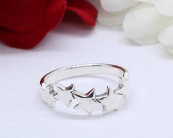 Silver Star Ring | Etsy