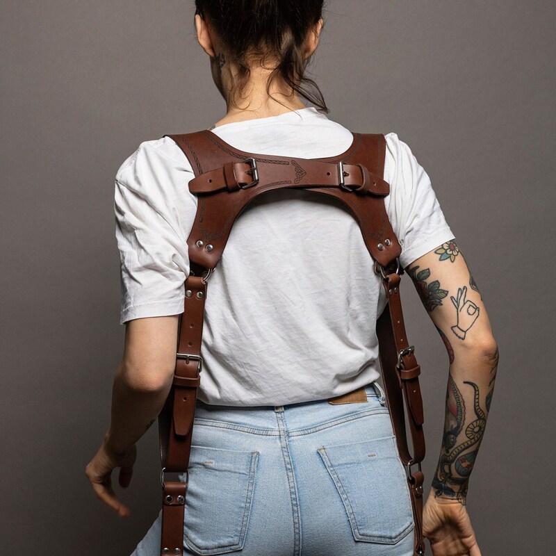 Leather Camera Harness - Etsy