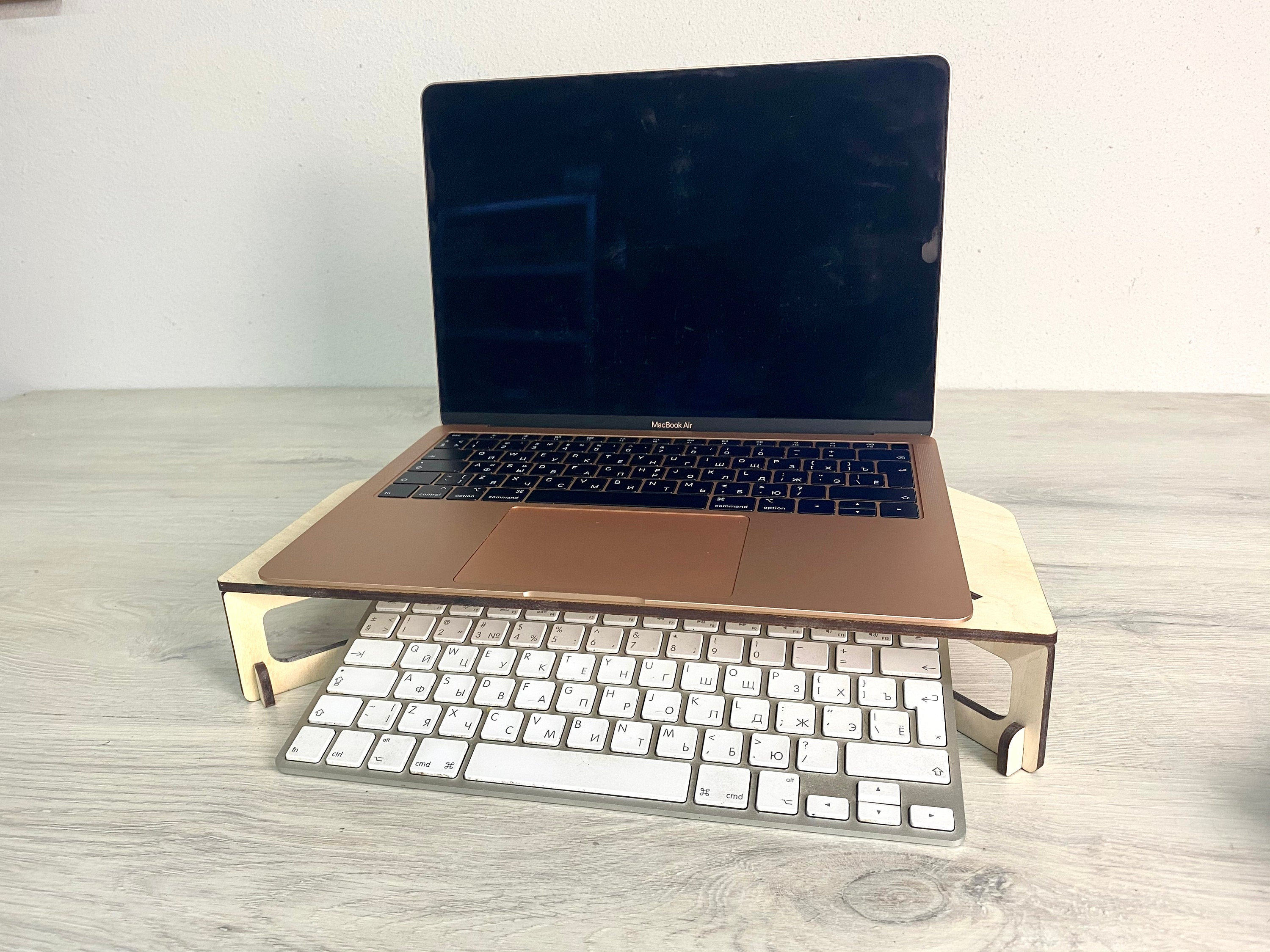 Soporte para portátil de madera soporte portátil para | Etsy