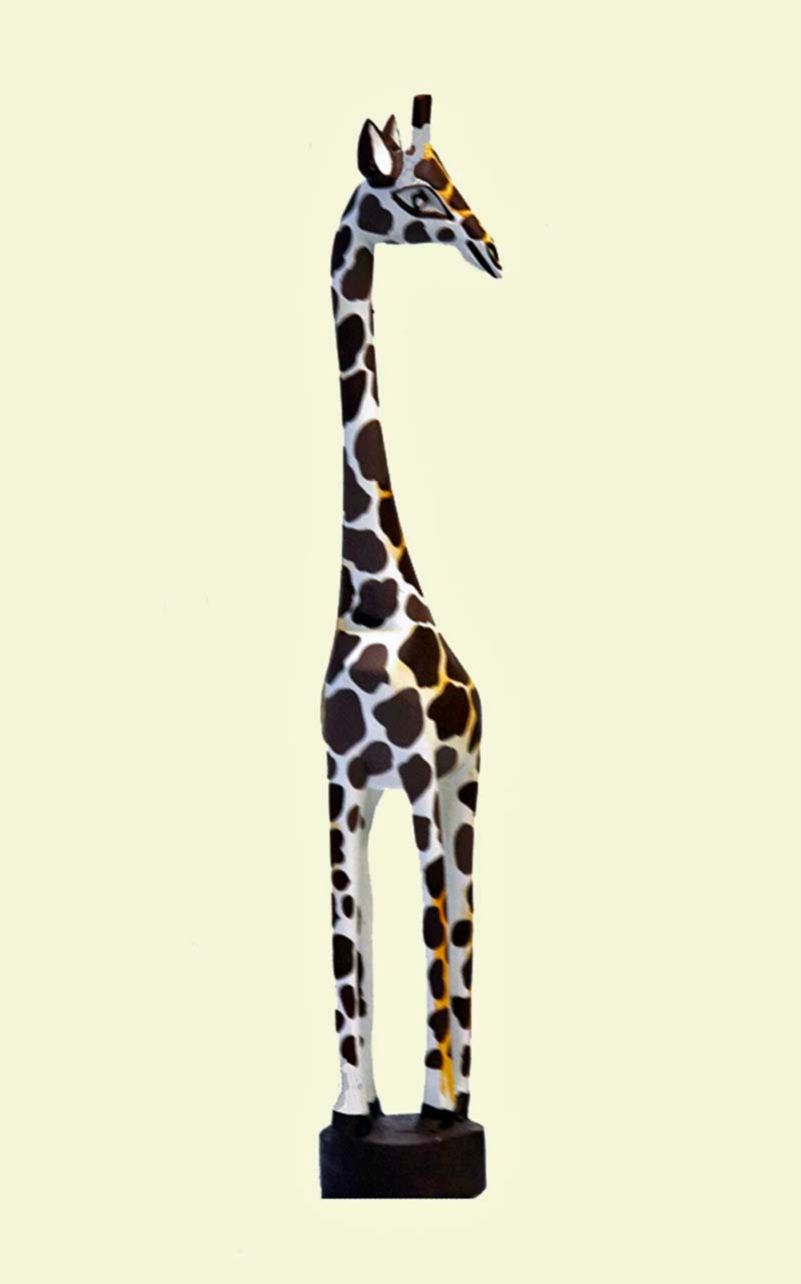 Wooden Giraffe Hand Painted With Natural Markings 16 Tall - Etsy