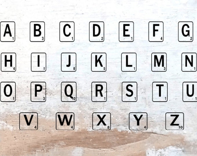 Scrabble Letters SVG - Etsy