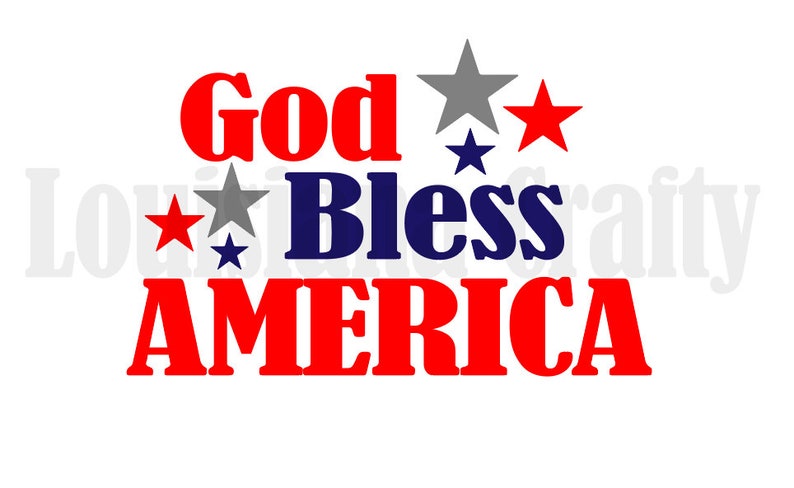 God Bless America Svg 4th Of July Svg Patriotic Svg Digital Etsy