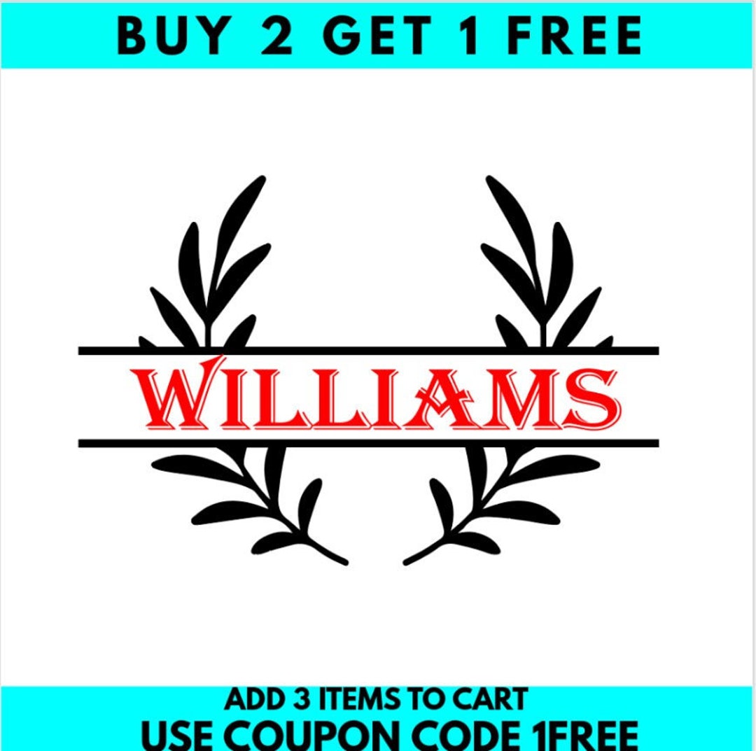 Split Name Frames SVG, Family Frames SVG, Laurel SVG, Laurel Frame ...