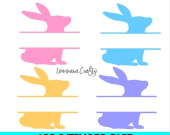 Bunny Name Frame SVG, Easter SVG, Bunny SVG, Digital Download for ...