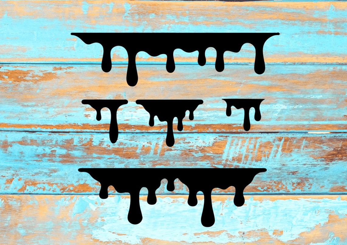 Dripping SVG File Blood snow drip melting goo liquid | Etsy
