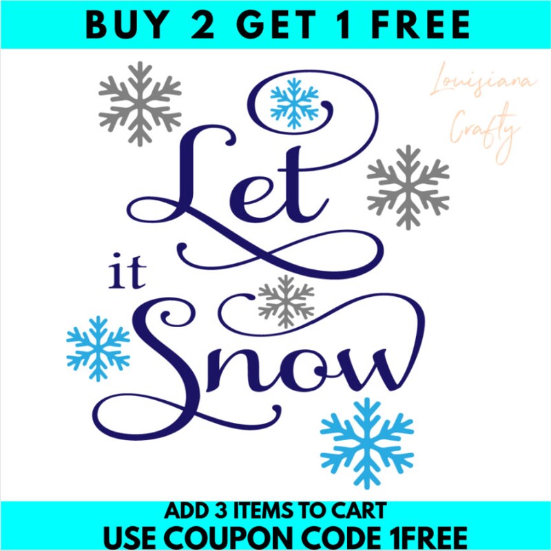 Let It Snow Svg - Etsy