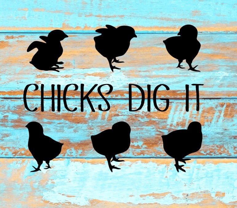 Chicks Dig It SVG Easter Shirt SVG | Etsy
