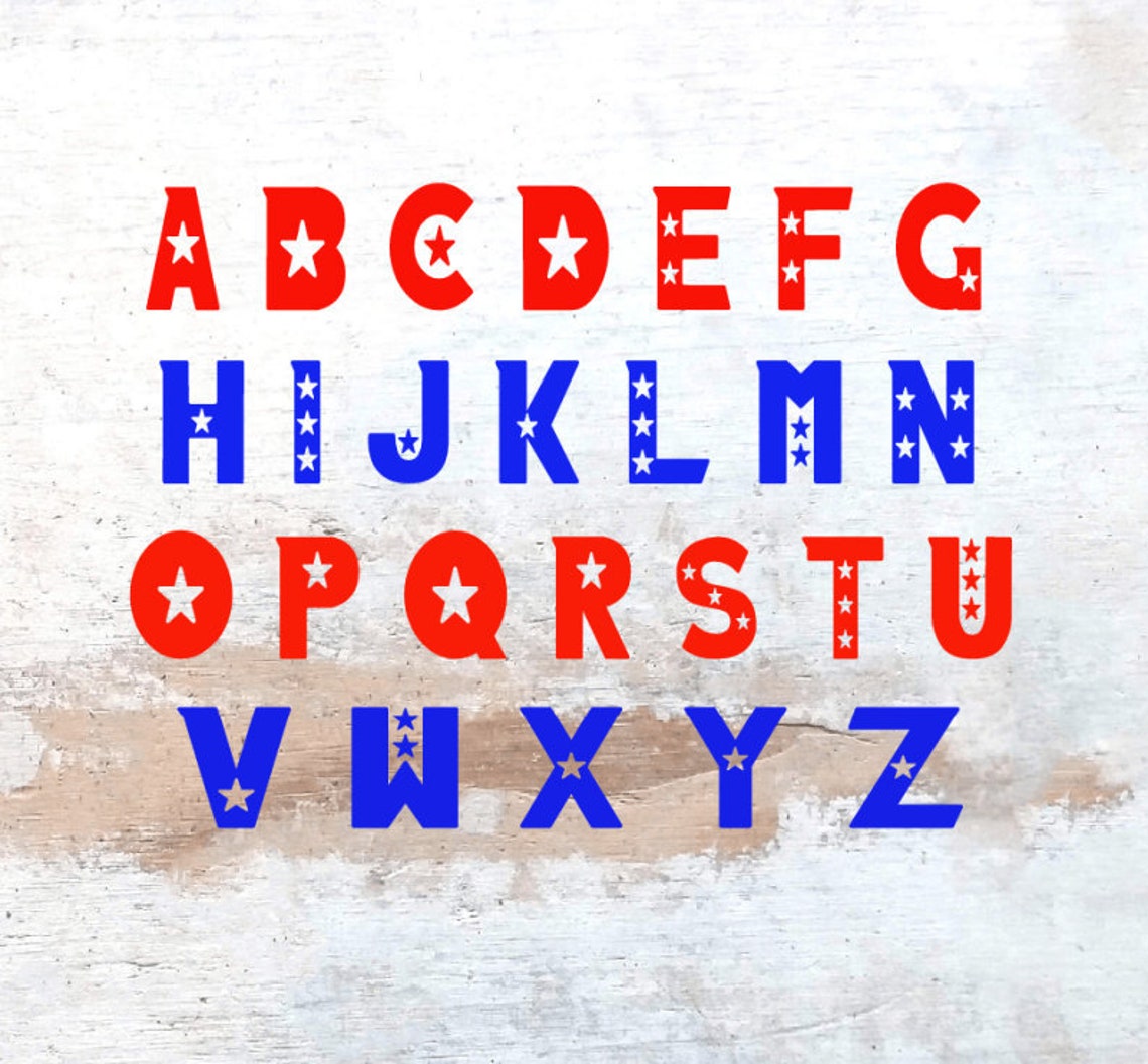 America Font SVG Patriotic Font SVG July 4th Svg Captain - Etsy Singapore